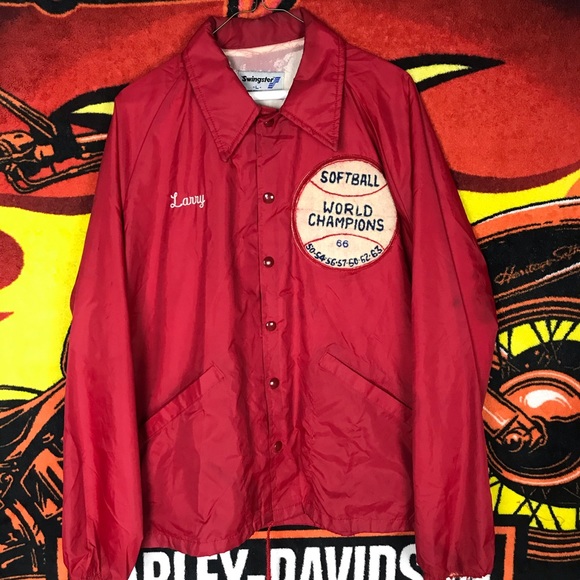 swingster | Jackets & Coats | Vintage 6s Bombers Softball Champion ...